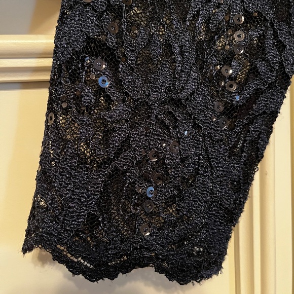 Tahari ASL | Dresses | Elegant Navy Lace Formal Evening Gown Mother Of ...